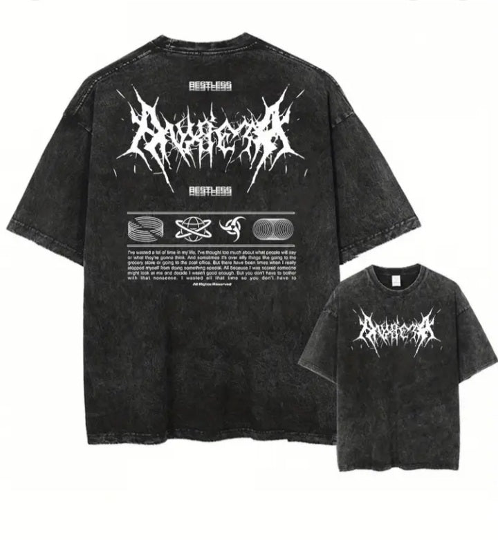 Y2K Acid Washed VIntage cotton t shirt (unisex) – heat vault